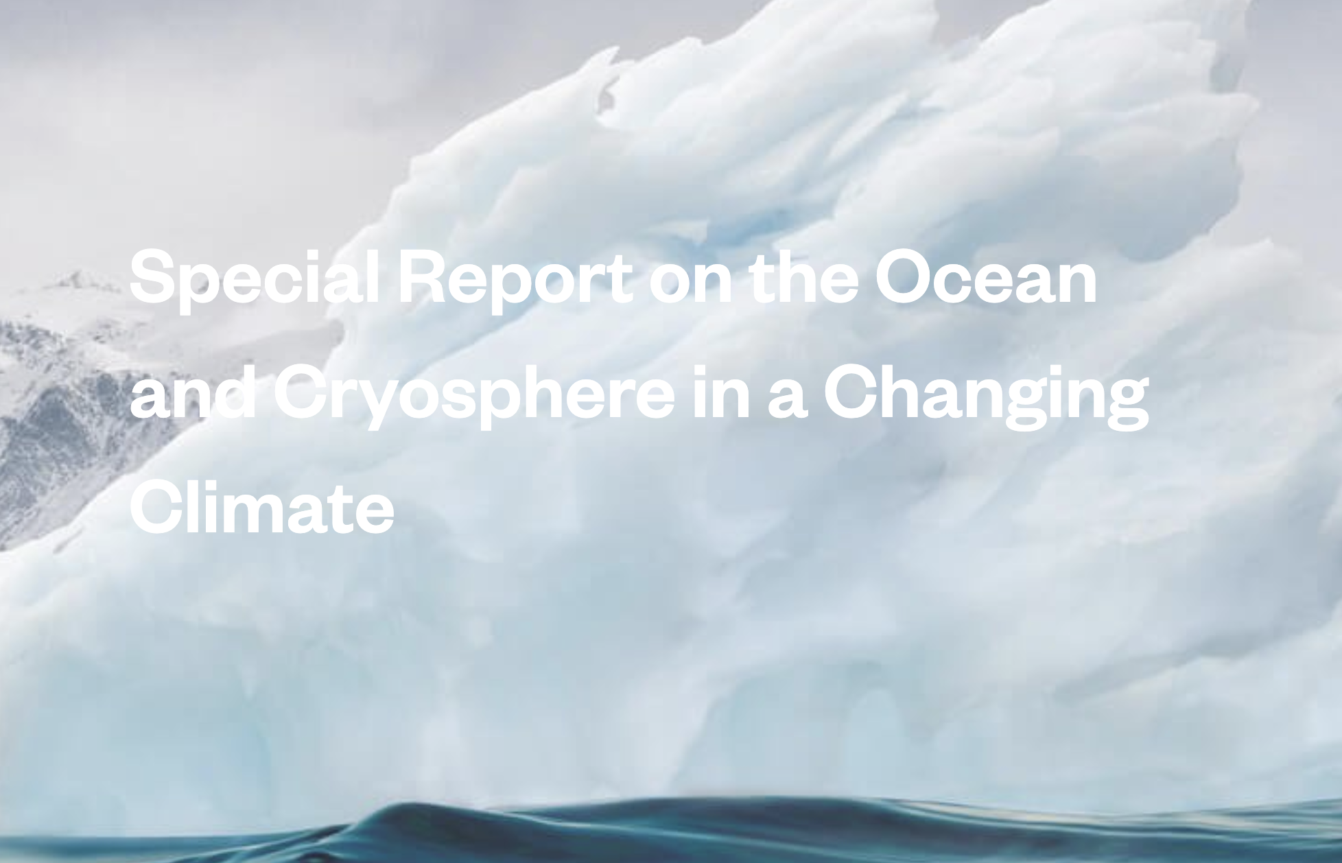 IPCC: Special Report on the Ocean and Cryosphere in a Changing Climate – GASP